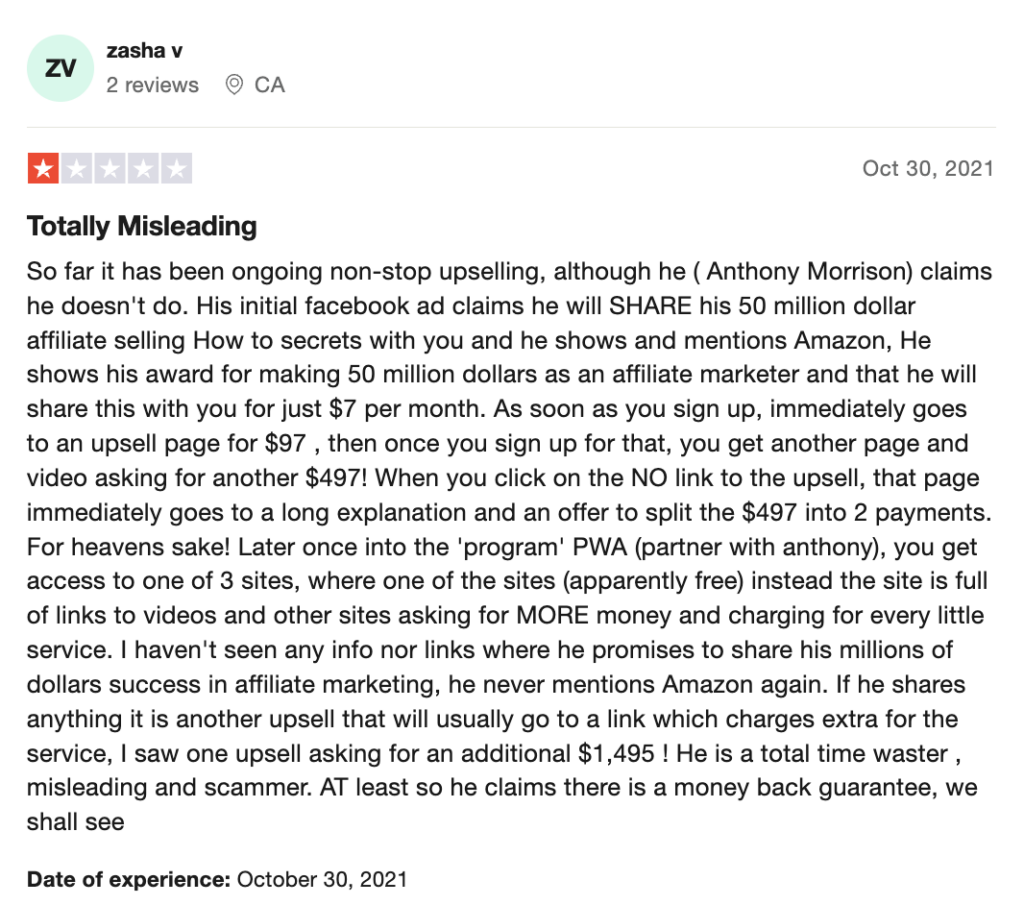 Anthony Morrison Review (2023): Scam or Legit?